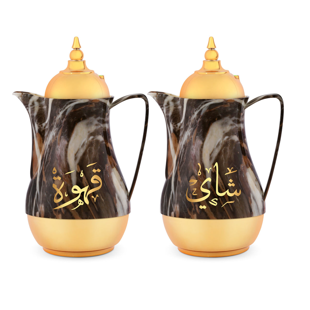 Double Wall 1 L+1 L 2 Pieces Marble Tea & Cawa Set RF9413 Royalford ...