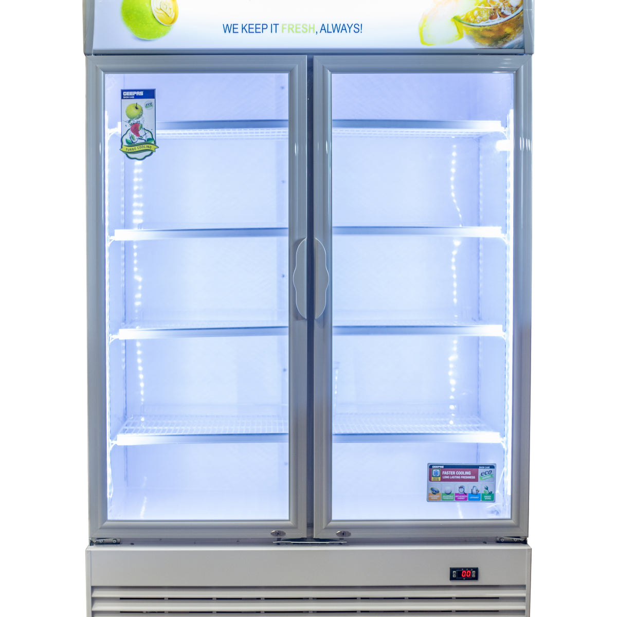 Show Case Chiller, 1100L Capacity, Auto Defrost, GSC1100DN | Digital C ...
