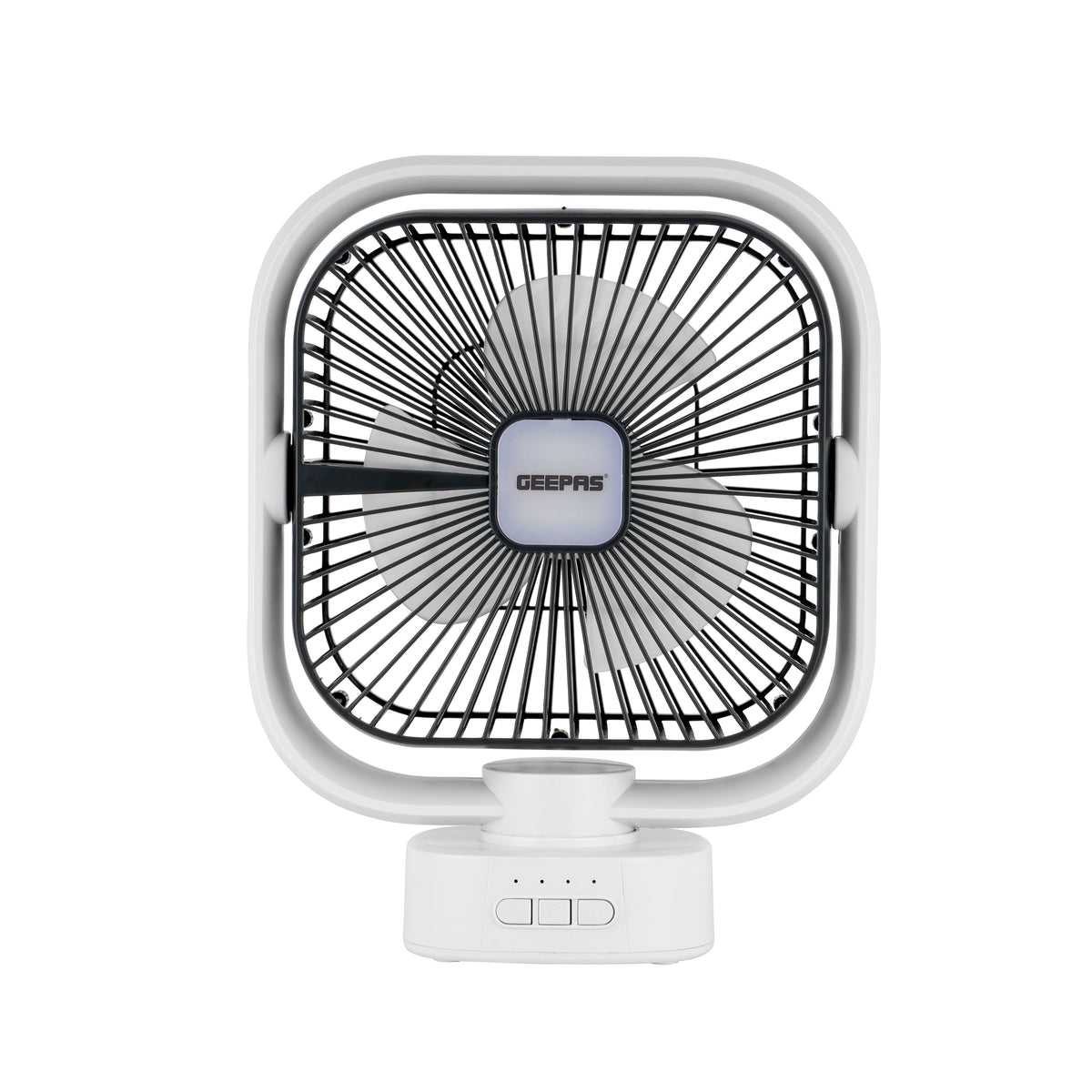 Geepas GF21122 8-Inch Oscillating LED Table Fan,9 Hours Working