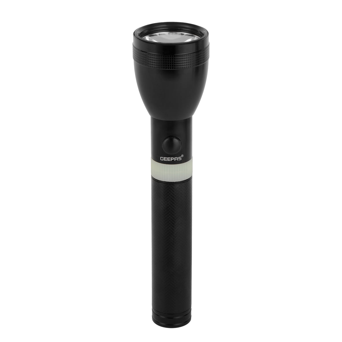 Geepas Rechargeable LED Flashlight - Hyper Bright White Chip LED Torch