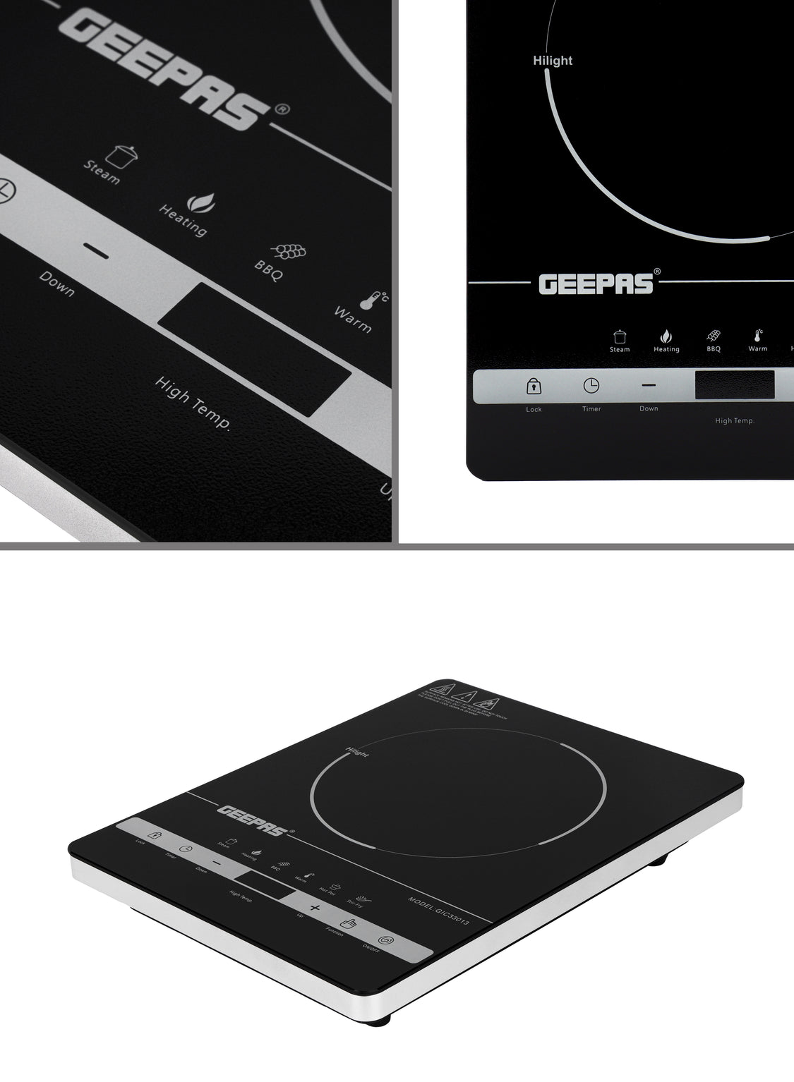 Geepas Digital Infrared Cooker- GIC33013/ Single Cooking Hob
