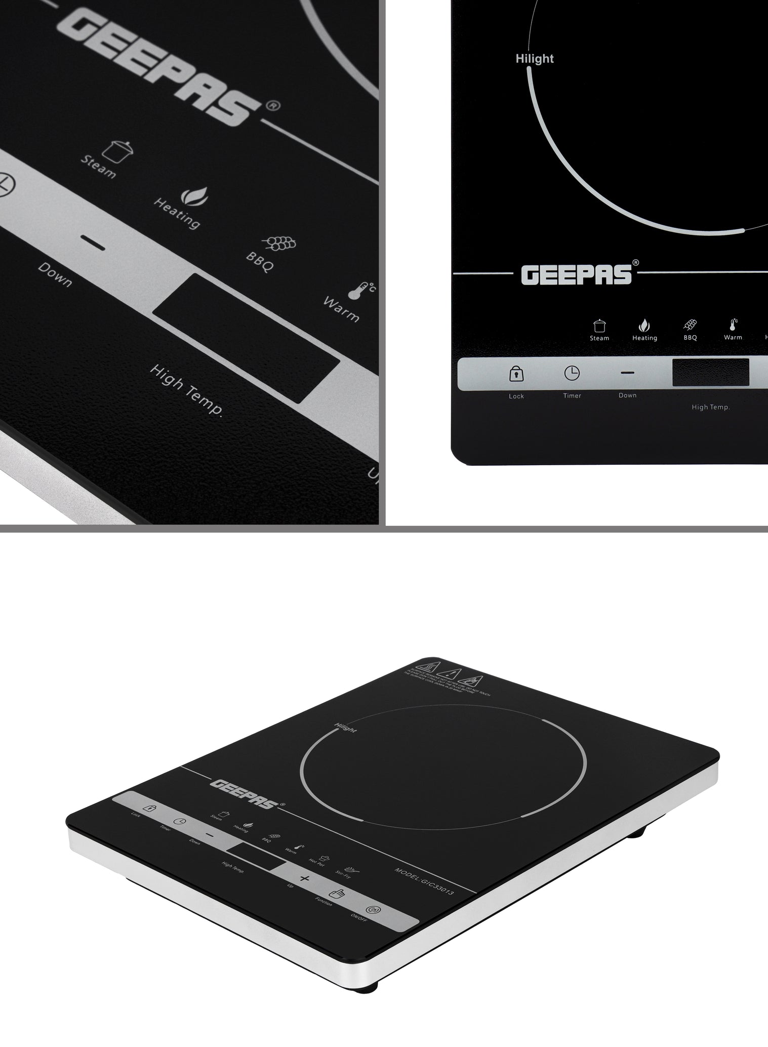 Geepas Digital Infrared Cooker- GIC33013/ Single Cooking Hob