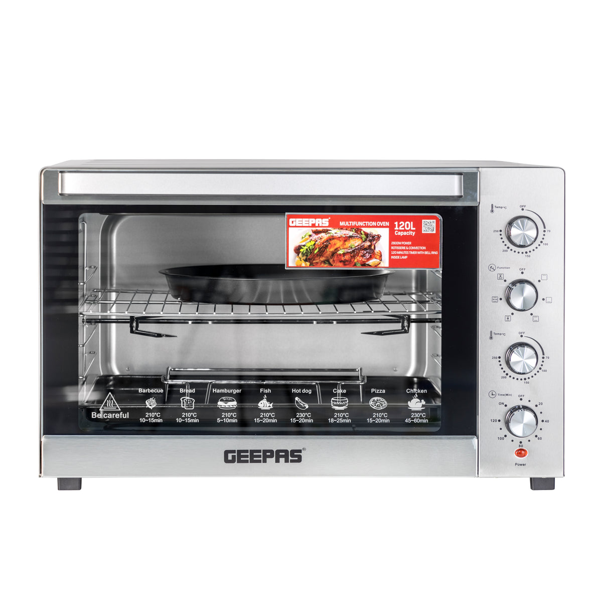 Geepas 120L Multi-Function Oven GO34057 | 2800W Power