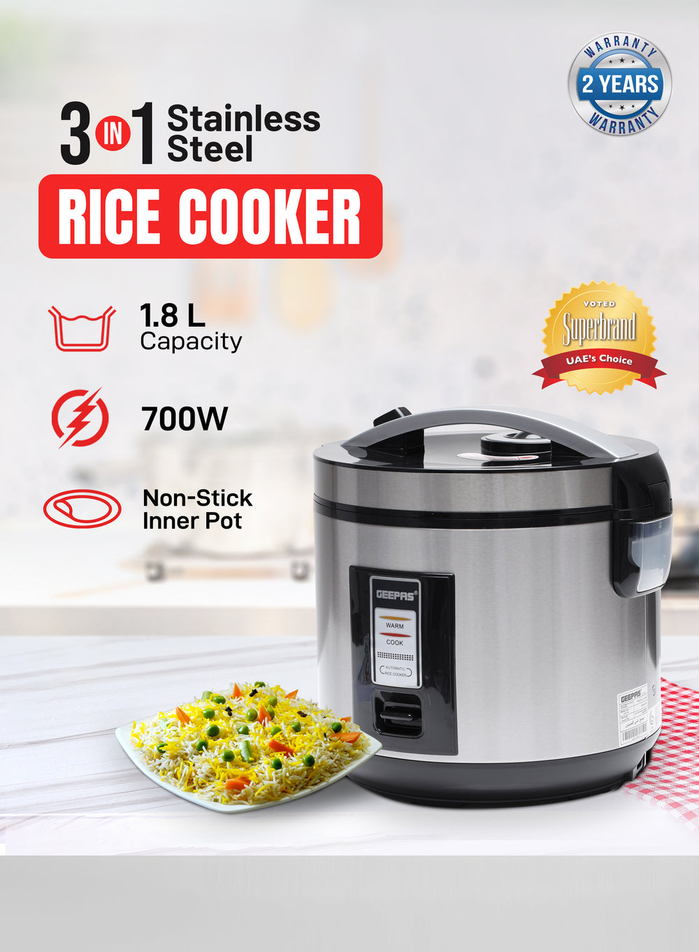 Rice Cooker – Geepas