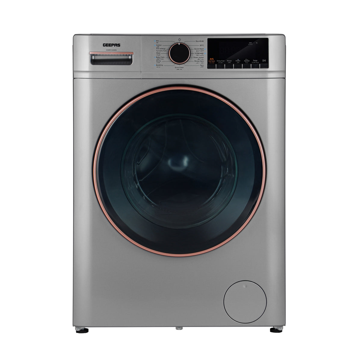 Geepas Front Load Washing Machine- GWMF8140SRG/ Fully Automatic