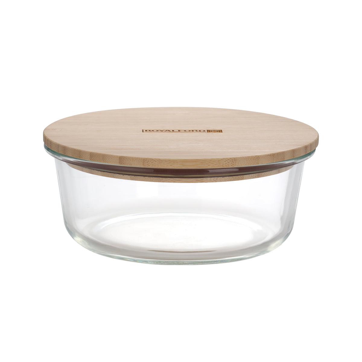 Round Glass Food Container with Bamboo Lid, RF10326 - Freezer & Dishwa ...