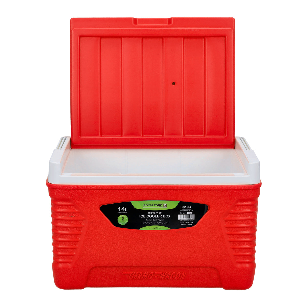 Royalford RF10478 Insulated Ice Cooler Box | 14L Capacity – Geepas
