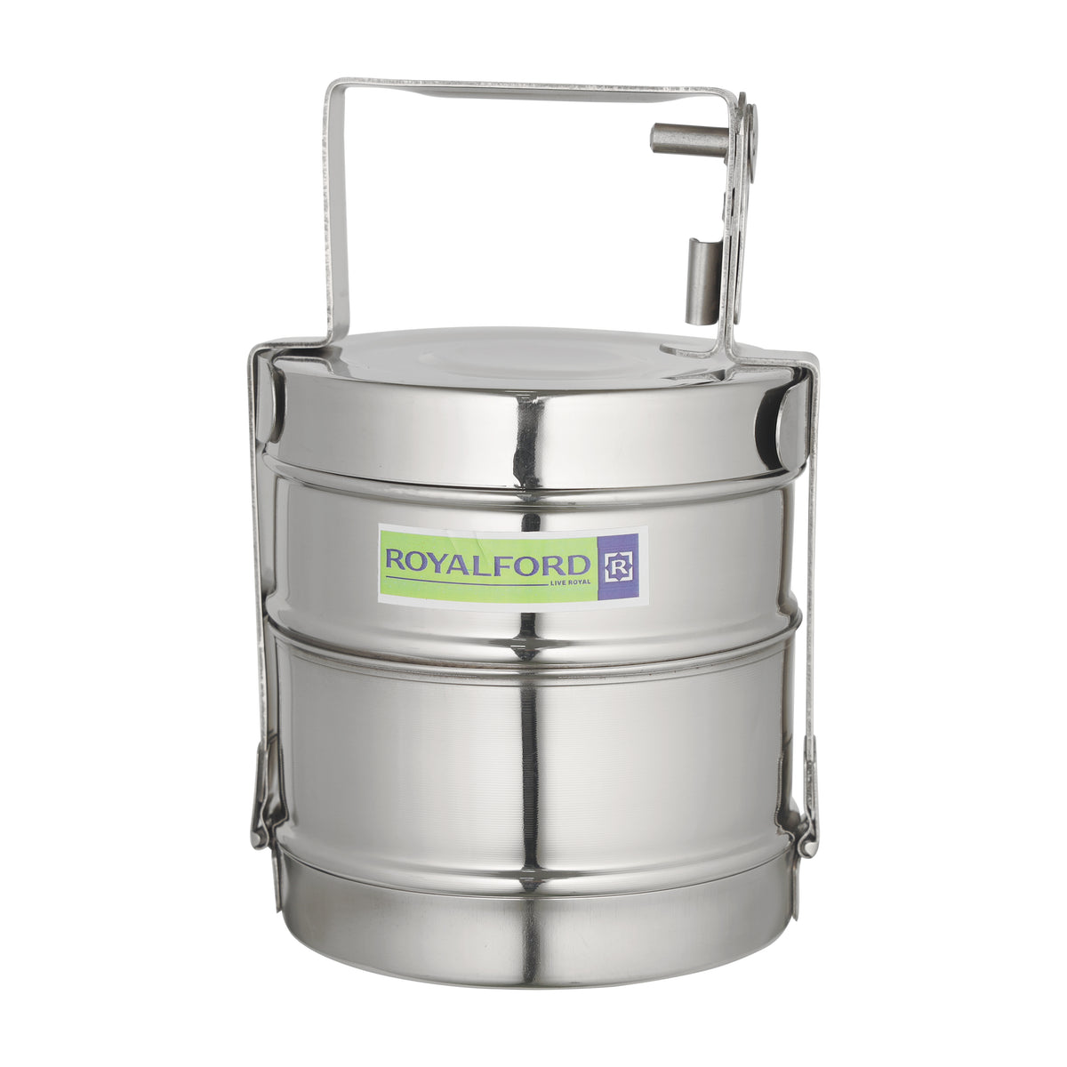 Royalford RF10557 2 Layer Stainless Steel Bombay Tiffin | Food Grade ...