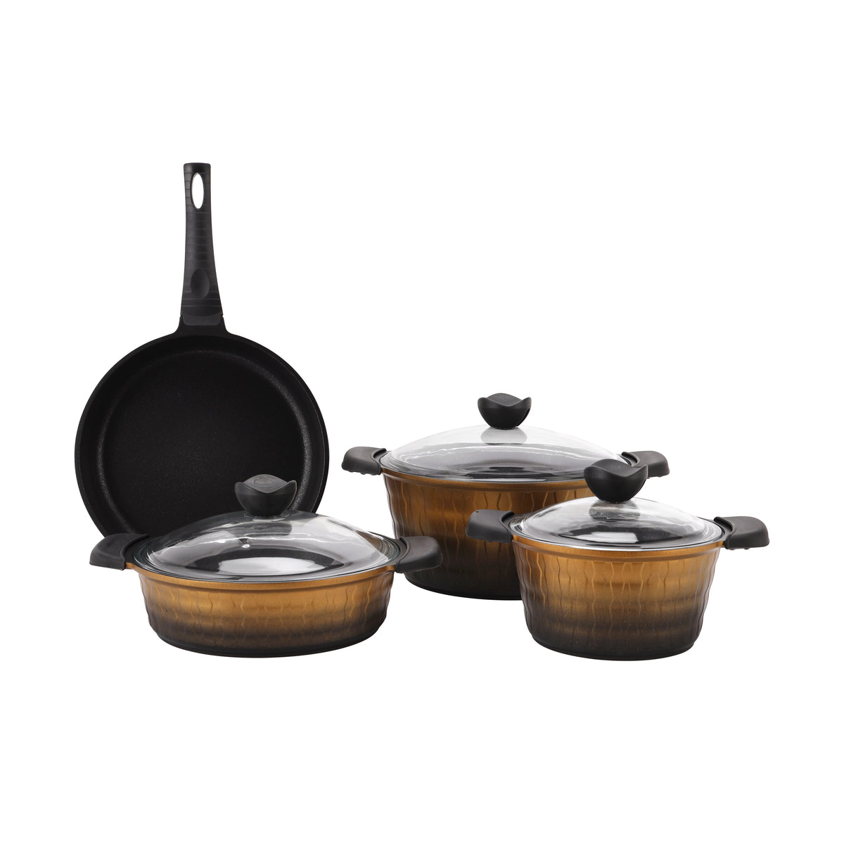 Royalford RF11775 Die Cast Cookware Set 7 Pcs | Premium Non-Stick – Geepas