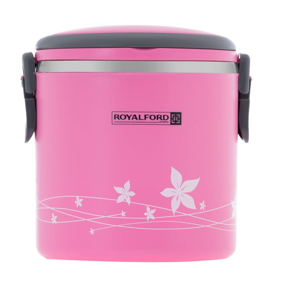 Royalford RF5650PN 2-in-1 Lunch Box 1.80L | Stainless Steel Inner – Geepas
