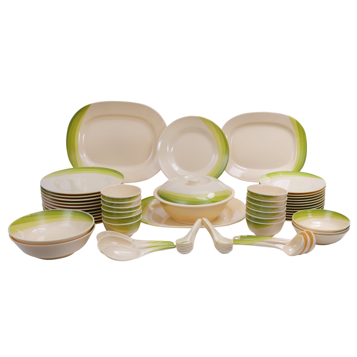 Melamine Dinner Set, Ribble Design, 4 Pcs – Geepas