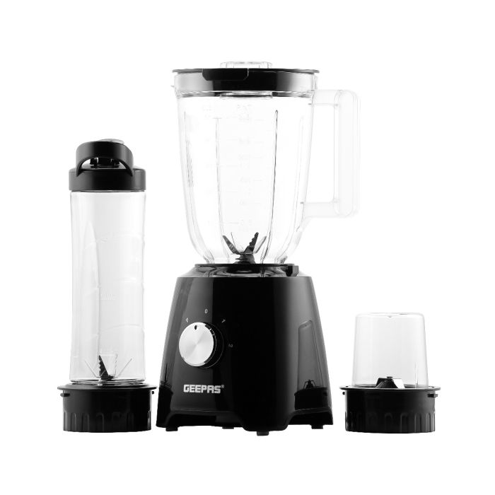 Geepas GSB44033 3-in-1 Blender | 500W Motor | 1.5L PC Jar